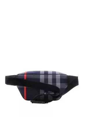 Burberry Sonny House Check Canvas Belt Bag - Blue