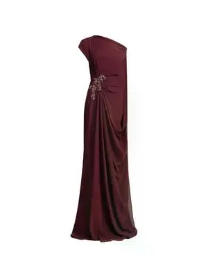 GEMY MAALOUF Beaded Cape-sleeve Dress