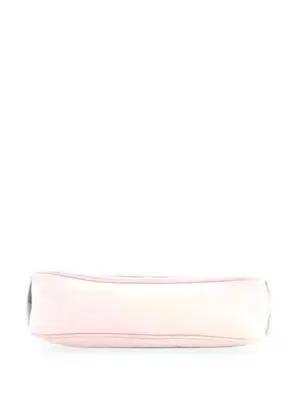 Prada Re-edition 2005 Tessuto With Saffiano Leather Mini Hobo Bag - Pink