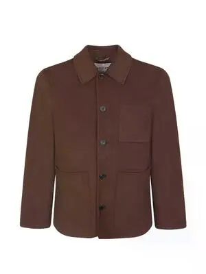 AMARANTO Buttoned Patch-pocket Shirt