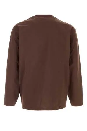 JIL SANDER Chocolate Cotton T-shirt