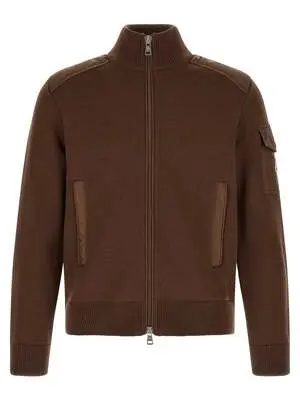 Moncler Padded Cardigan - Brown