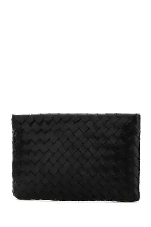 Bottega Veneta Leather Medium Clutch