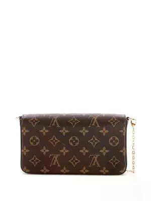 LOUIS VUITTON Felicie Pochette Limited Edition Vivienne Xmas Monogram Canvas Crossbody Bag