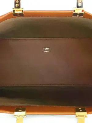 Fendi Sunshine Shopper Leather Medium Tote Bag