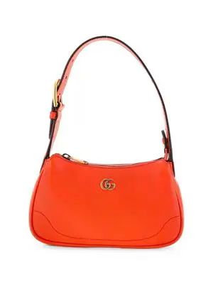 Gucci Aphrodite Leather Mini Shoulder Bag - Orange