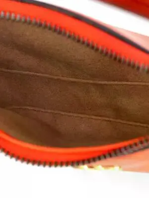 Gucci Aphrodite Leather Mini Shoulder Bag - Orange