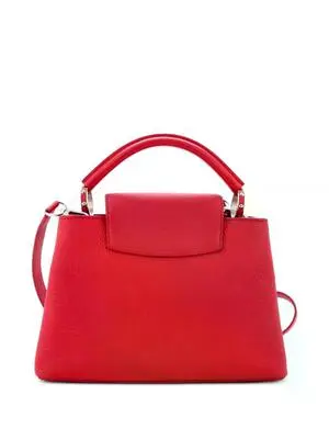 LOUIS VUITTON Capucines Bag Leather Bb Satchel - Red