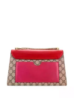 Gucci Padlock Gg Coated Canvas And Leather Medium Shoulder Bag - Red