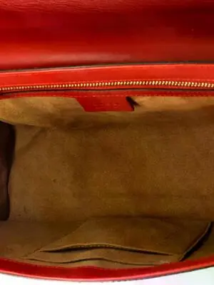 Gucci Padlock Gg Coated Canvas And Leather Medium Shoulder Bag