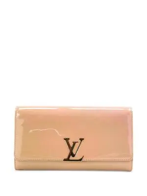 LOUIS VUITTON Louise Patent Long Clutch Bag - Neutrals