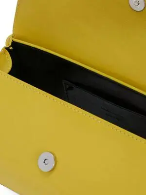 JIL SANDER Small Cannolo Leather Shoulder Bag - Yellow