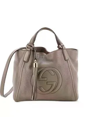 Gucci Soho Convertible Leather Small Shoulder Bag - Brown