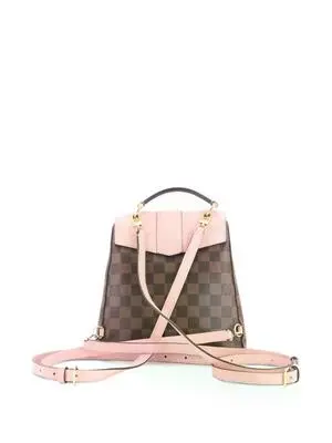 LOUIS VUITTON Clapton Damier And Leather Backpack Pink