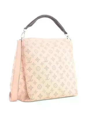 LOUIS VUITTON Babylone Handbag Mahina Leather Pm Hobo Bag Pink