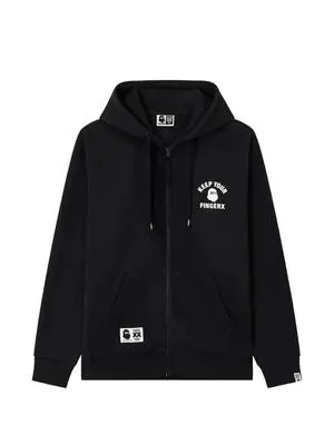 FINGERCROXX Logo-print Zip-up Hoodie