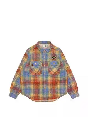 AAPE BY *A BATHING APE Check-pattern Hooded Shirt