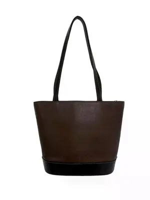 Burberry 20th Century Leather Tote Bag - Brown