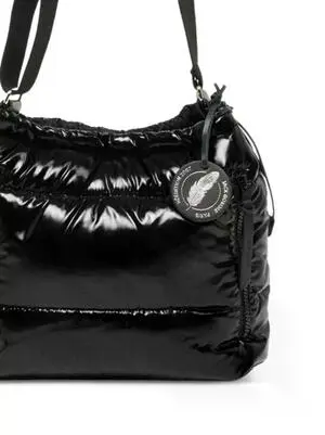 JACK GOMME Meribel Arc Quilted Satchel Bag - Black