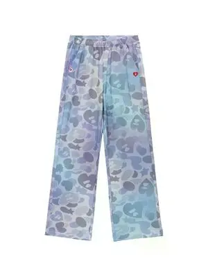 AAPE BY *A BATHING APE Camo-print Track Pants - Blue