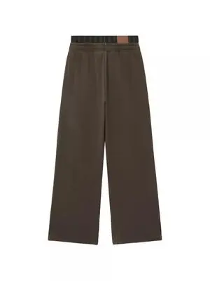 Izzue Drawstring-waist Wide-leg Track Pants - Brown
