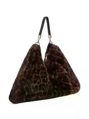 Liu Jo Large Faux Fur Bag - Brown