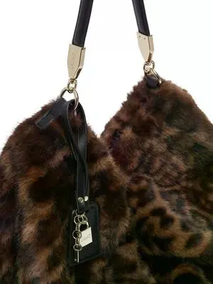 Liu Jo Large Faux Fur Bag - Brown