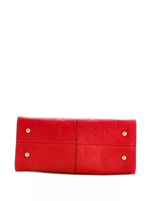 LOUIS VUITTON Sully Monogram Empreinte Leather Pm Tote Bag - Red
