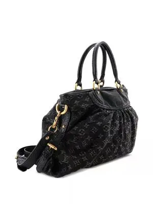 LOUIS VUITTON Neo Cabby Handbag Denim Gm Satchel