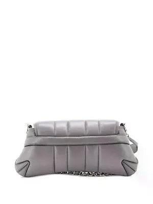 Gucci Horsebit Chain Vertical Quilted Leather Small Shoulder Bag - Grey