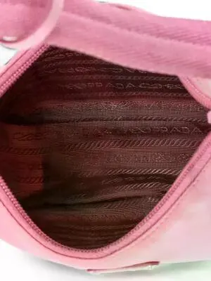 Prada Re-edition 2000 Tessuto Mini Hobo Bag - Pink