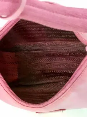 Prada Re-edition 2000 Tessuto Mini Hobo Bag - Pink