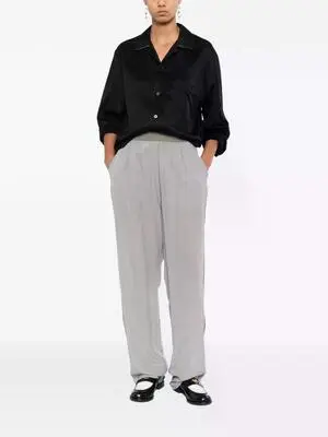 TOM FORD Grid Pattern Trousers - Black