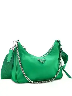 Prada Re-edition 2005 Shoulder Bag Tessuto Small Crossbody Bag - Green