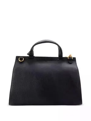 Gucci Gg Marmont Top Handle Bag Leather Small Satchel - Black