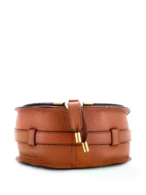 Chloé Marcie Leather Mini Crossbody Bag - Brown