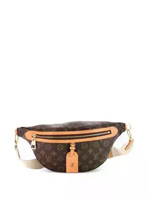 LOUIS VUITTON High Rise Bum Bag Monogram Canvas Belt Bag - Brown