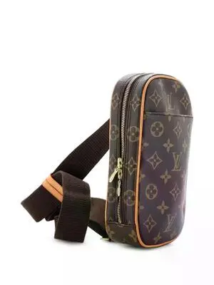 LOUIS VUITTON Pochette Gange Monogram Canvas Belt Bag - Brown