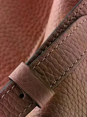 LOUIS VUITTON Capucines Bag Leather Pm Satchel - Blue
