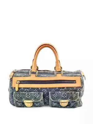 LOUIS VUITTON Neo Speedy Bag Denim Handbag - Blue