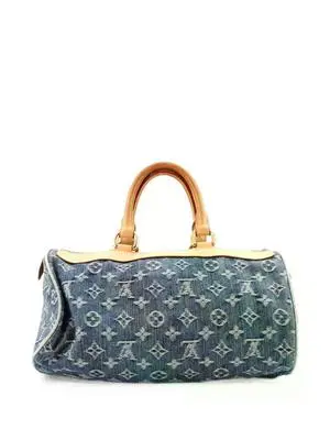 LOUIS VUITTON Neo Speedy Bag Denim Handbag - Blue
