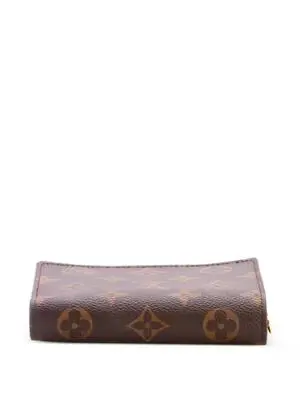 LOUIS VUITTON Juliette Wallet Monogram Canvas And Leather Small Wallets - Brown