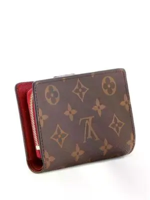 LOUIS VUITTON Juliette Wallet Monogram Canvas And Leather Small Wallets - Brown