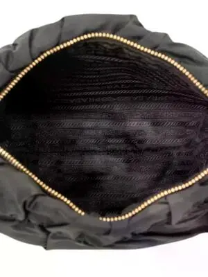 Prada 2000-2013 Tessuto Canapa Logo Bow Crossbody Bag