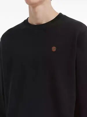 FINGERCROXX Logo-patch Crew-neck Sweatshirt