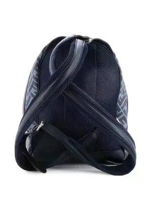 Fendi Chiodo Zucca Coated Canvas With Leather Small Backpack