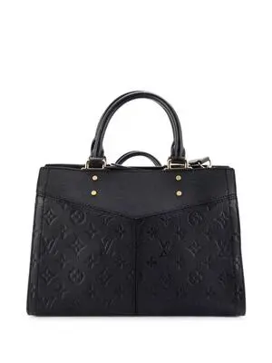 LOUIS VUITTON Sully Monogram Empreinte Leather Pm Tote Bag - Black