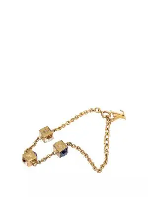 LOUIS VUITTON 2010 Plated Strass Gamble Bracelet Costume Bracelet