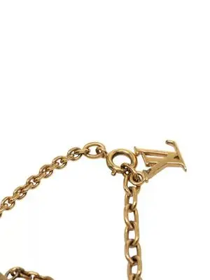 LOUIS VUITTON 2010 Plated Strass Gamble Bracelet Costume Bracelet