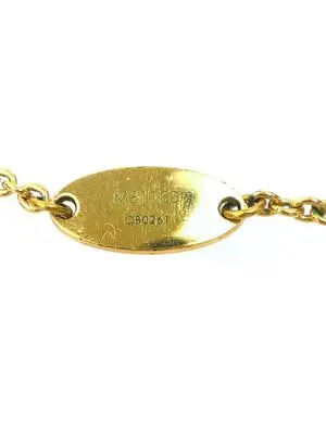 LOUIS VUITTON 2021 Plated Essential V Necklace Costume Necklace